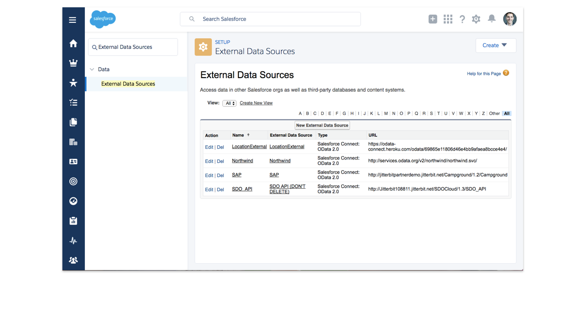 Connect your external data sources