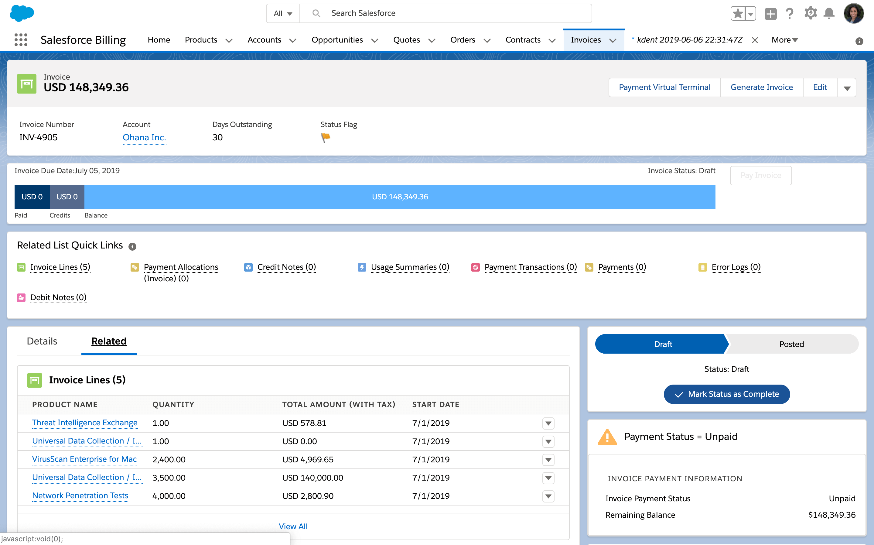 Invoicing Invoicing